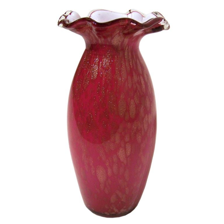 Mario Sandon Vase, Murano, Italy at 1stDibs