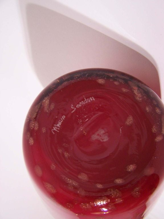 Mario Sandon Vase, Murano, Italy at 1stDibs