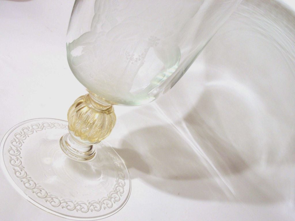 Monumental Guido Balsema Stella for Salir Chalice, Murano, Italy For ...