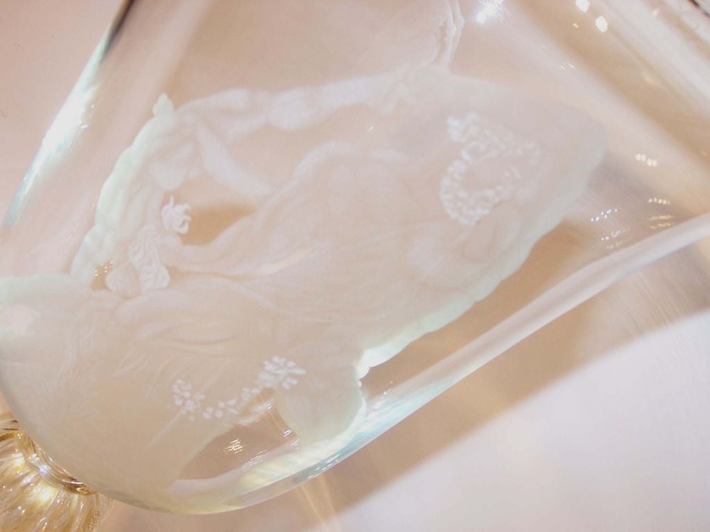 Monumental Guido Balsema Stella for Salir Chalice, Murano, Italy For ...