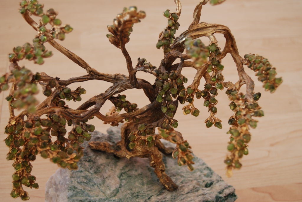 TABLE TOP GEODE TREE SCULPTURE at 1stDibs