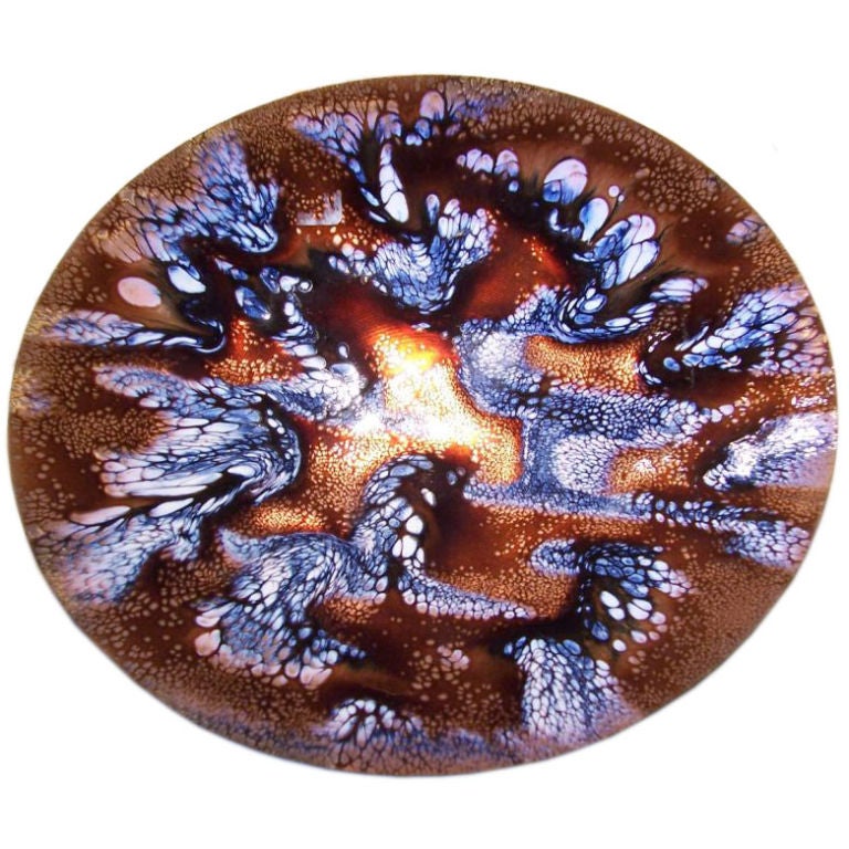 Enamel on Copper Plate (Signed) at 1stDibs