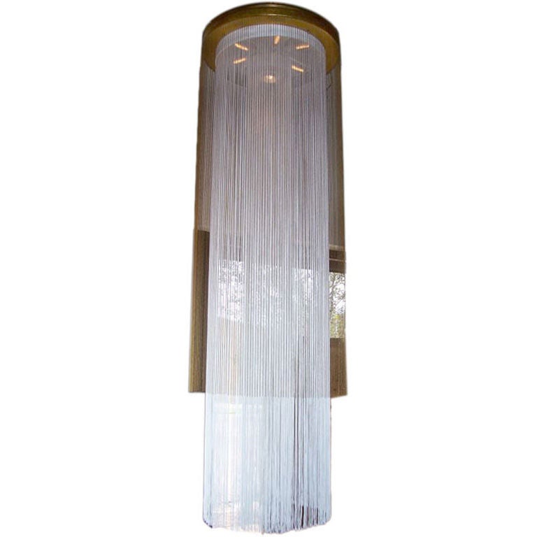 Spectaular 9 Ft Long Draping Fringe Light Fixture at 1stDibs