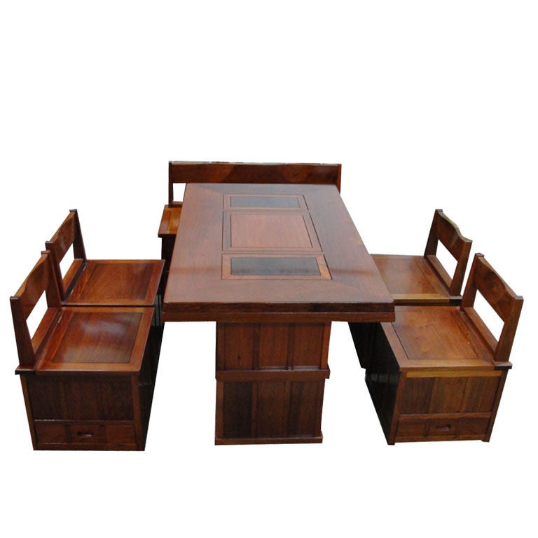 Exceptional Japanese Dining Set at 1stDibs
