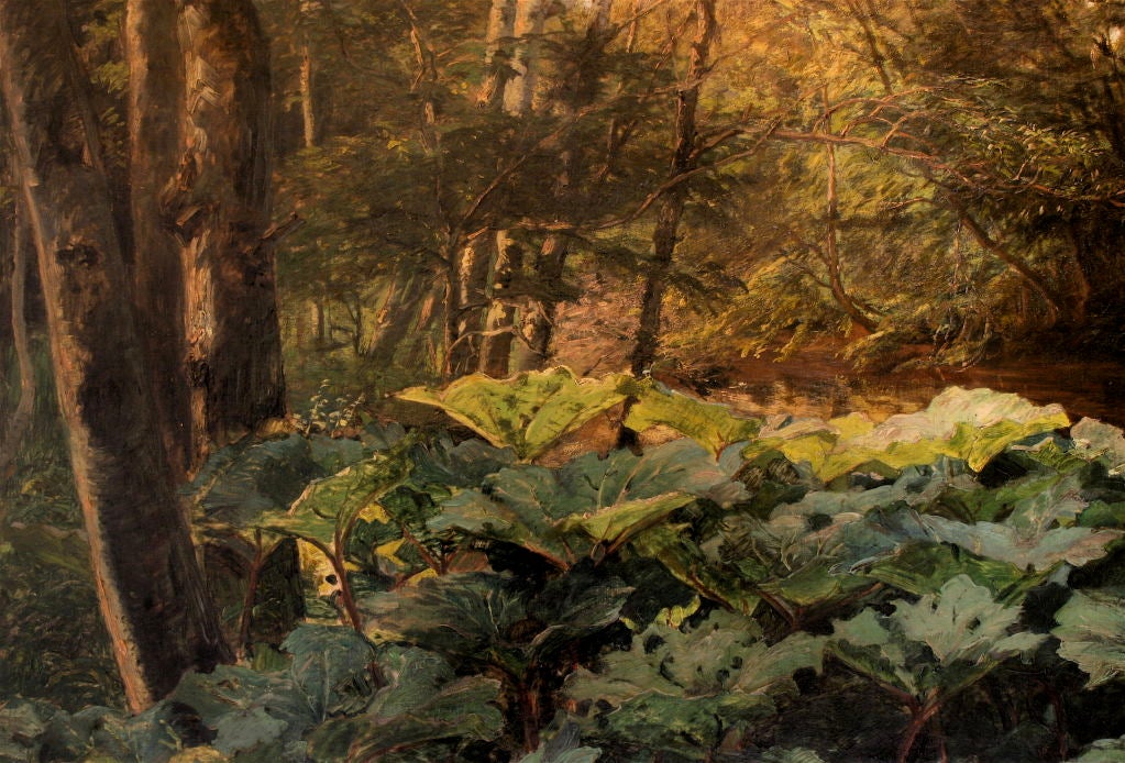 Forest Scene by Viggo Langer at 1stDibs | the goldfish pool at ...