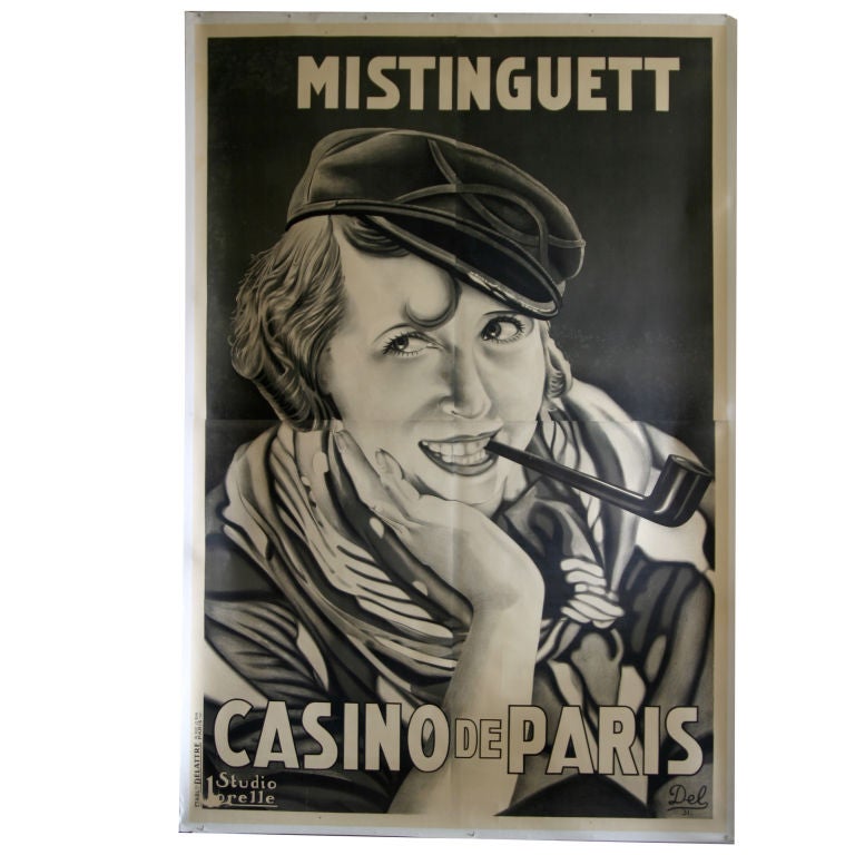 1931 Theatre Poster "MISTINGUETT" at 1stDibs