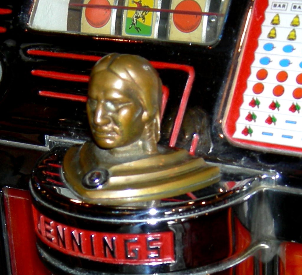 Nevada Club Jennings Chief Slot Machine at 1stDibs | jennings indian ...