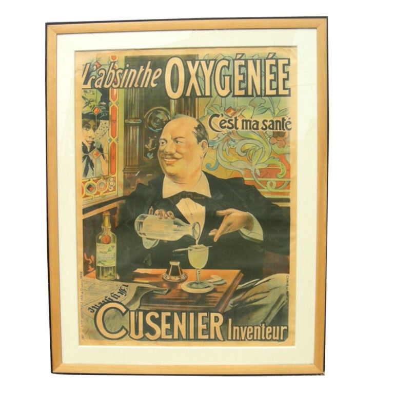 Absinthe Advertising Poster by Nicholas Tamagno at 1stDibs