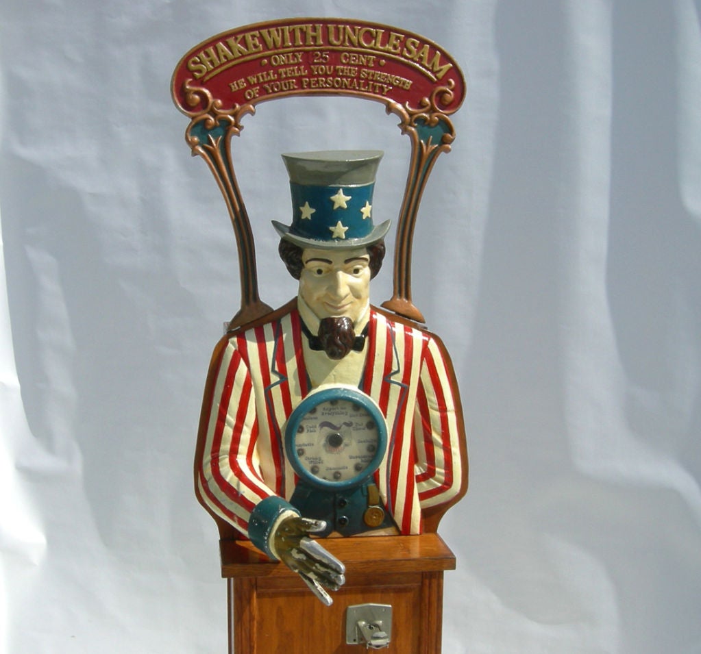 Uncle Sam Personality Tester Arcade Machine at 1stDibs | uncle sam slot ...