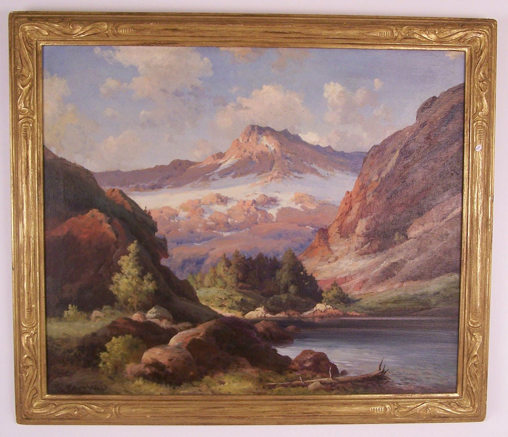Oil Painting of a Colorado Rocky Mountain Scene at 1stDibs | mountain ...