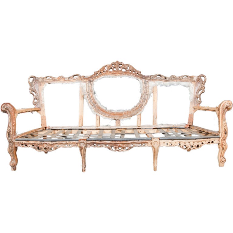 Antique French Sofa Frame at 1stDibs