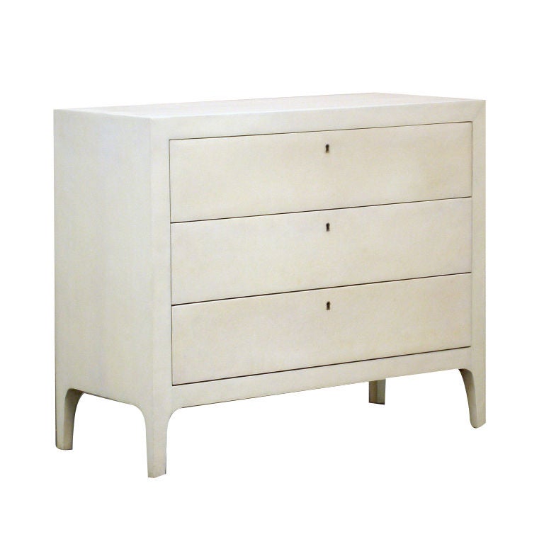 Cream Parchment Chest at 1stDibs