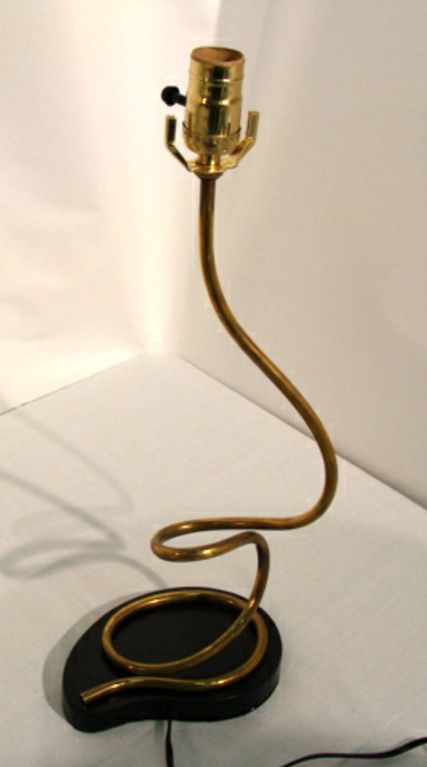 Mid Century "Squiggle" Lamps at 1stDibs