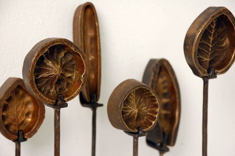 Antique botanical bronze mold collection at 1stDibs