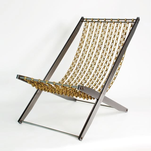 Sculptural limited edition Chain Reaction chair at 1stDibs