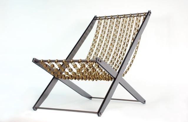 Sculptural limited edition Chain Reaction chair at 1stDibs