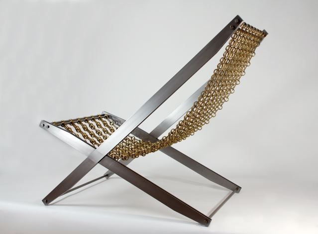 Sculptural limited edition Chain Reaction chair at 1stDibs