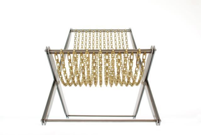 Sculptural limited edition Chain Reaction chair at 1stDibs