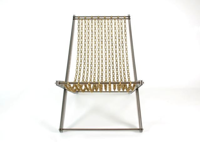 Sculptural limited edition Chain Reaction chair at 1stDibs