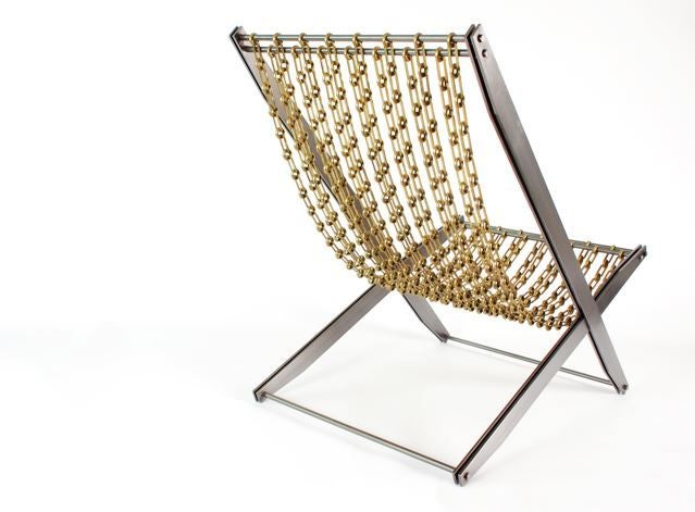 Sculptural limited edition Chain Reaction chair at 1stDibs