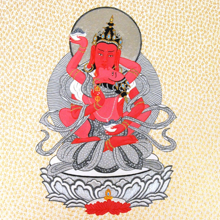 “Great Adept Ghantapa and Consort” Painted by Liu Yi at 1stDibs
