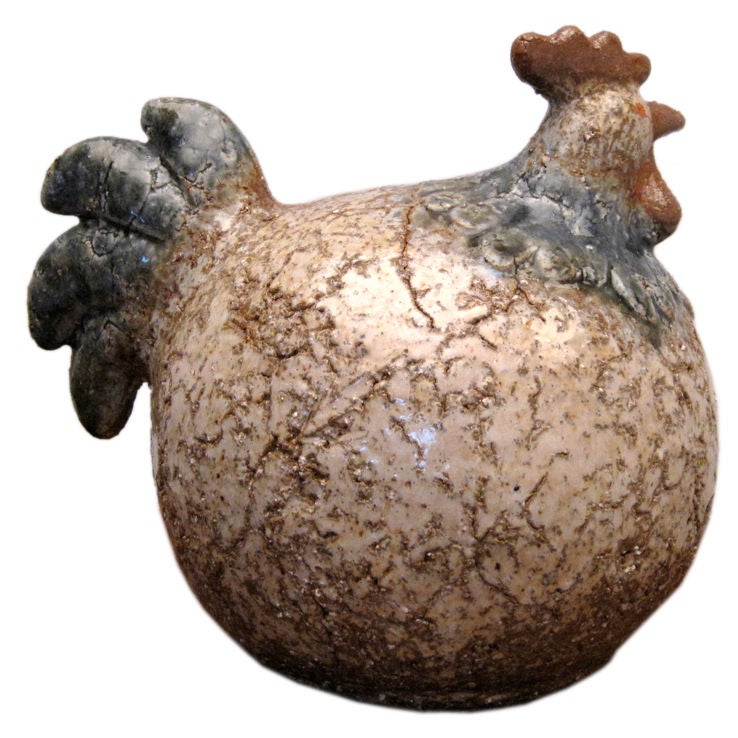 1950's French Ceramic of a Hen at 1stDibs | athezza pottery
