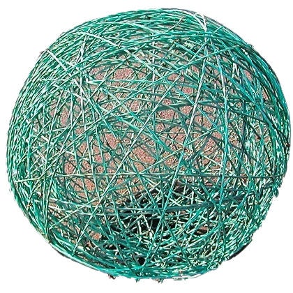 LARGE FOLK ART COPPER WIRE BALL at 1stDibs