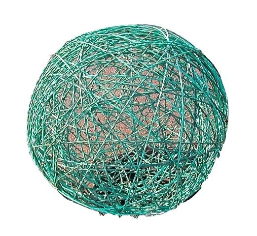 LARGE FOLK ART COPPER WIRE BALL at 1stDibs
