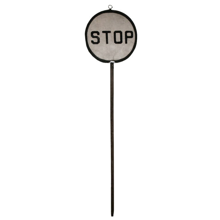 1920s Stop Sign at 1stDibs