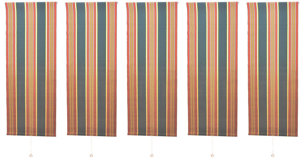 SET OF VINTAGE 1940S CANVAS WINDOW SHADES For Sale at 1stDibs