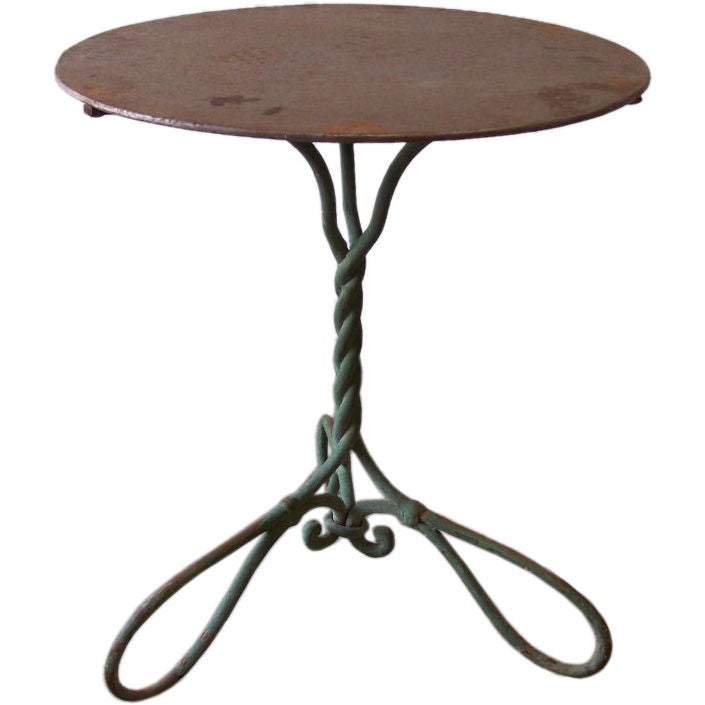 Metal Ice Cream Table For Sale at 1stDibs
