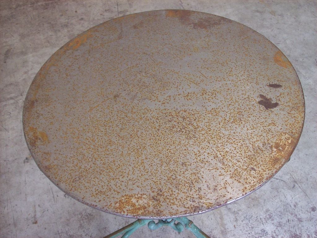 Metal Ice Cream Table For Sale at 1stDibs