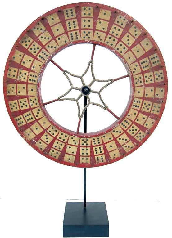 Graphic Gambling Wheel at 1stDibs