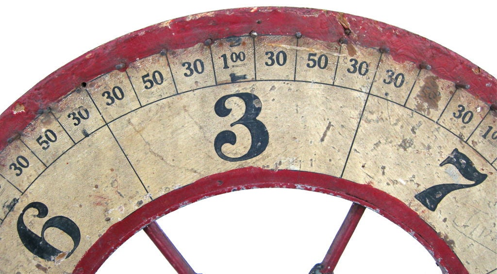 Graphic Gambling Wheel at 1stDibs