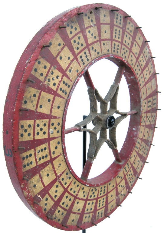 Graphic Gambling Wheel at 1stDibs