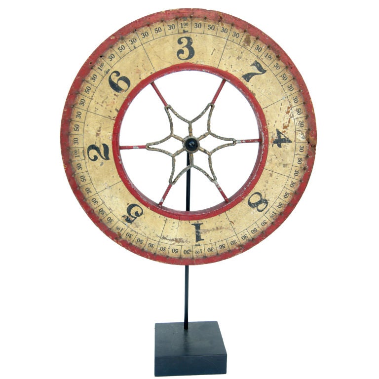 Graphic Gambling Wheel at 1stDibs