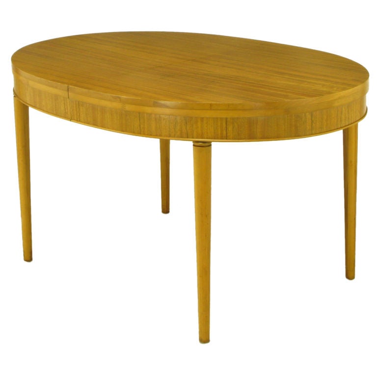 Primavera Mahogany Racetrack Oval Dining Table at 1stDibs