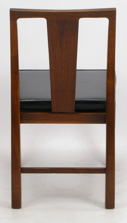 Set Six Hibriten Curved Back Walnut Dining Chairs at 1stDibs | hibriten ...