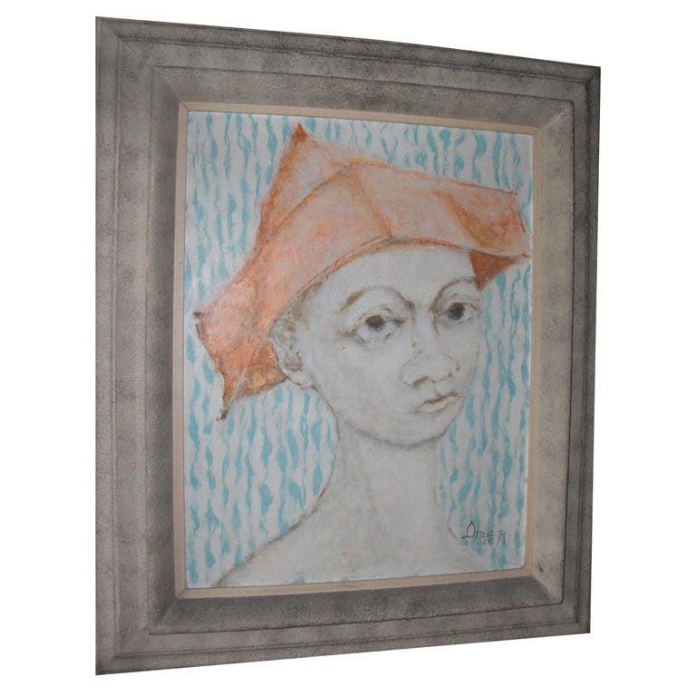 1955 oil on canvas signed Dreazy at 1stDibs