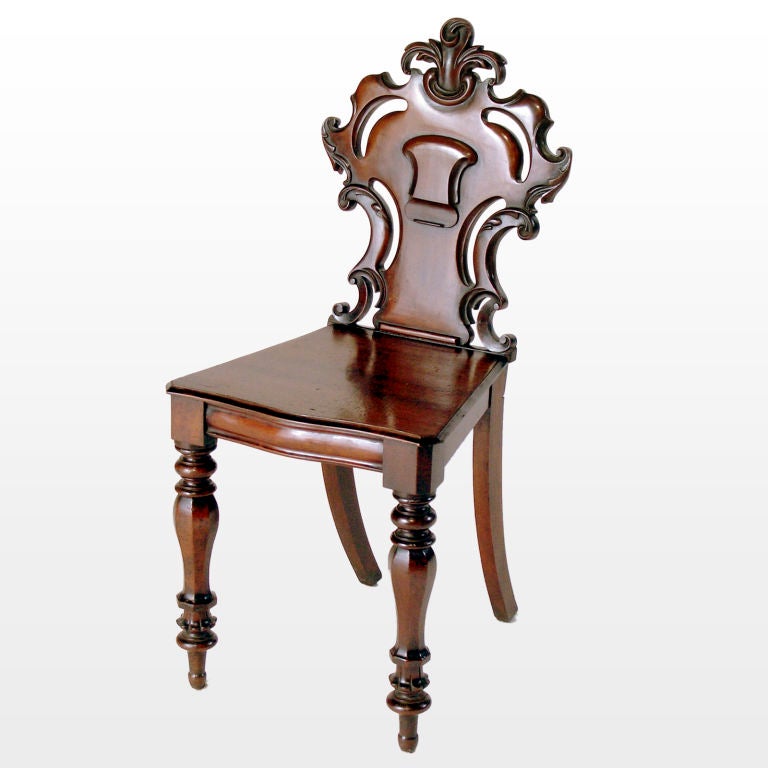 Mahogany Hall Chairs at 1stDibs | hall chairs for sale, mahongany hall ...
