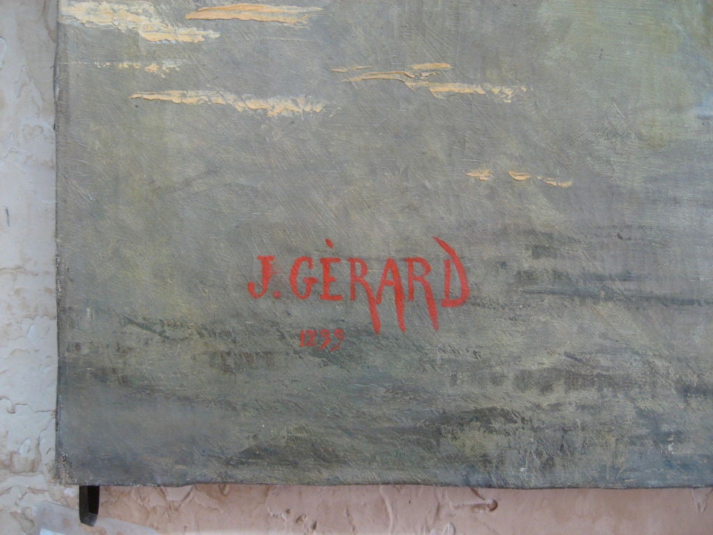 Painting by French Artist J. Gerard, Dated 1899 at 1stDibs | j gerard ...