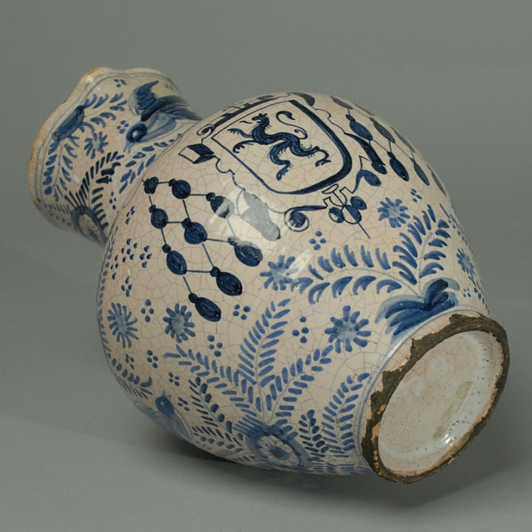 Spanish Talavera Armorial Pitcher at 1stDibs