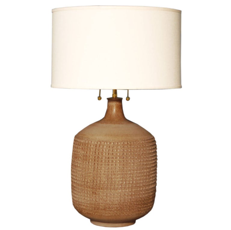 Design Technics / Lee Rosen Pottery Lamp at 1stDibs