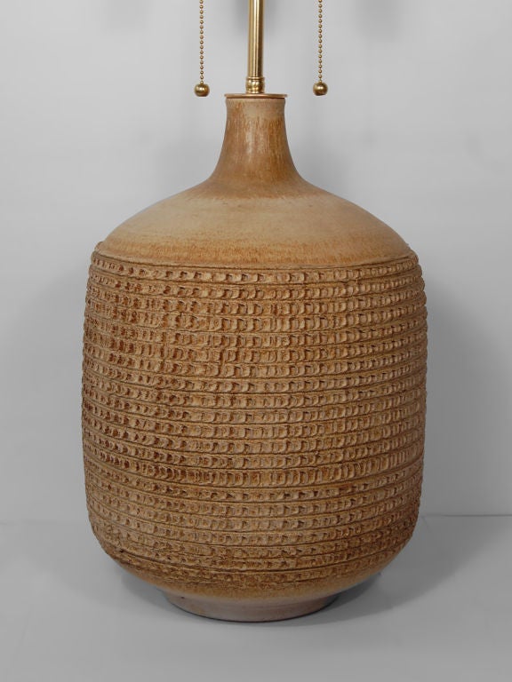 Design Technics / Lee Rosen Pottery Lamp at 1stDibs