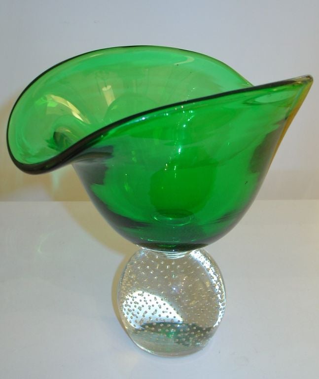 Mid Century Erickson Art Glass Vase at 1stDibs