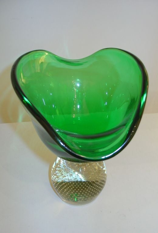 Mid Century Erickson Art Glass Vase at 1stDibs