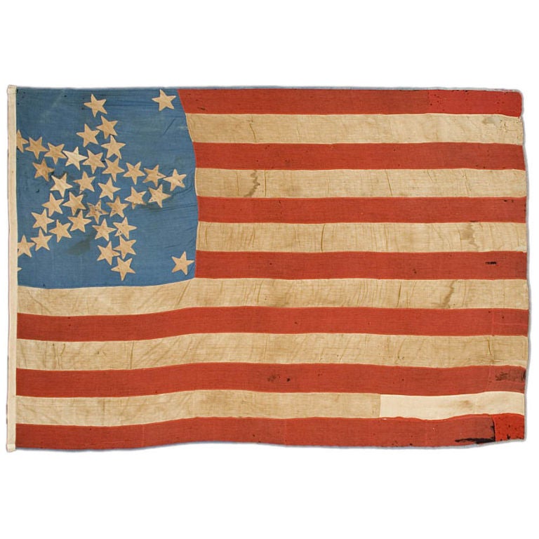 36 Star Flag - 4 For Sale on 1stDibs
