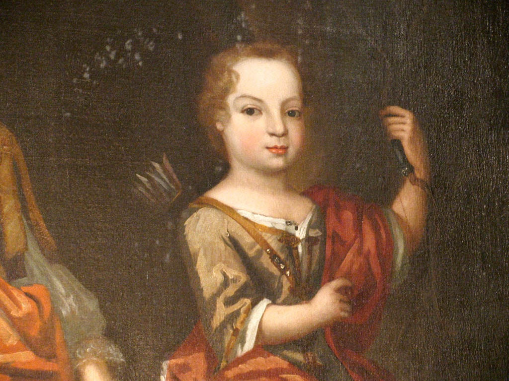 17th Century Portrait of Children Attributed to William Gandy at 1stDibs