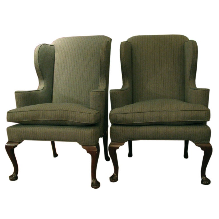 A Pair of Kittinger Wingback Chairs at 1stDibs