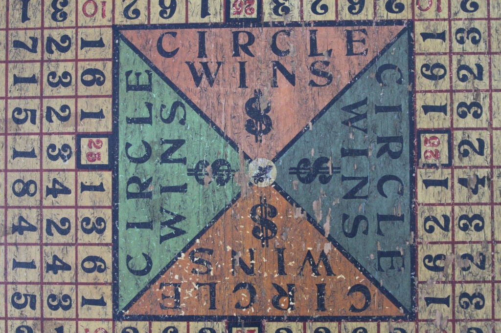 Penny Toss Game Board at 1stDibs